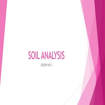 SOIL ANALYSIS CLASSIFICATION AND CATEGORIES | PPTX