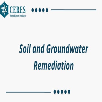 Soil and Groundwater Remediation Effective Solutions for Environmental ...