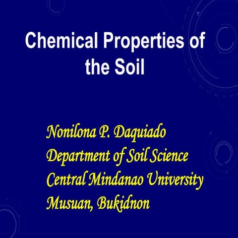Sources of charges in soil | PPTX
