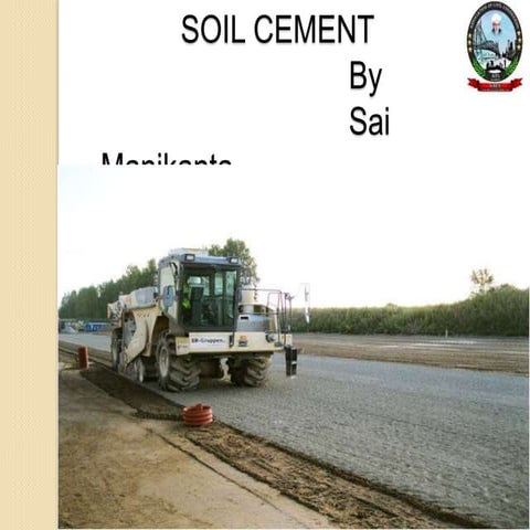 Soil cement | PPTX