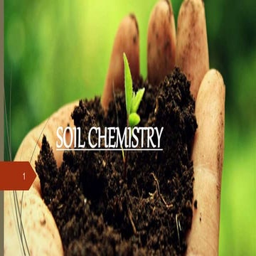 Soil chemistry and soil type | PPTX