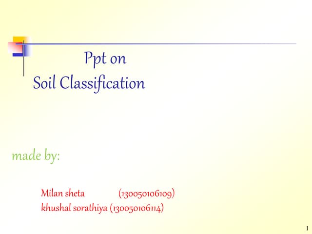 IS Classification of Soils | PDF