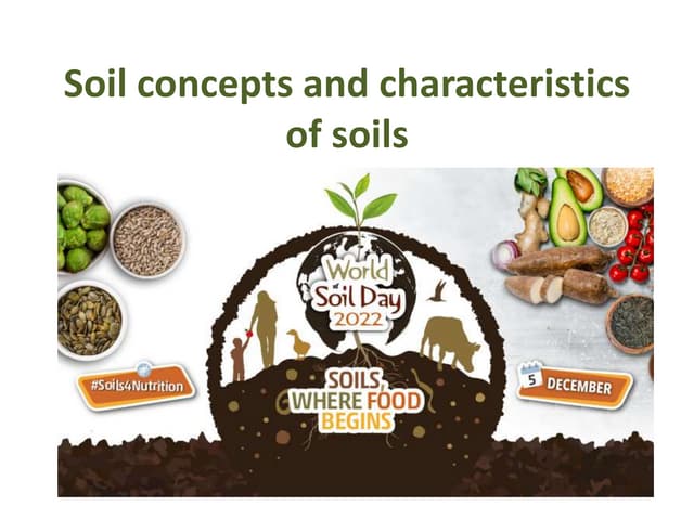 Inorganic and organic components of soil (soil composition) | PPTX