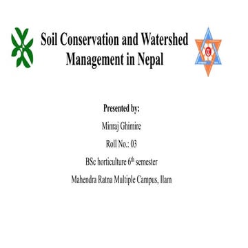 Soil Conservation and Watershed Management in Nepal.pptx
