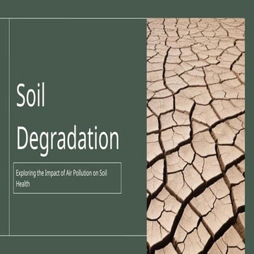 Soil Degradation, How soil is degraded by air | PPTX