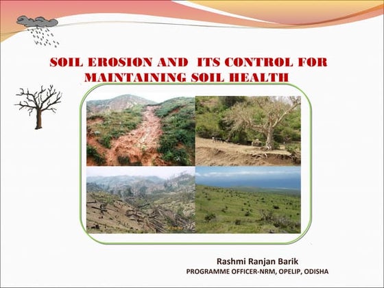 Control of soil erosion | PPTX