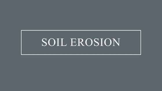 Control of soil erosion | PPT