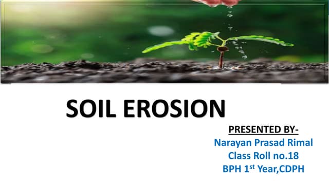 Geography grade 11 soil erosion presentation | PPTX