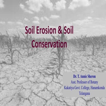 Soil Erosion and Conservation | PPTX | Agriculture | Industries