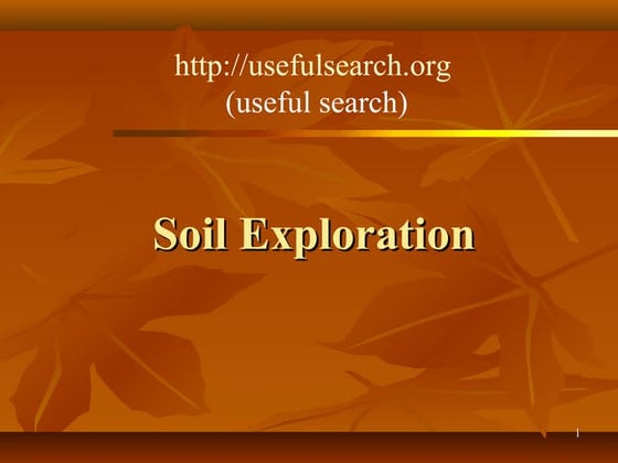 Types of samplers used in soil sampling | PPTX | Geology | Science