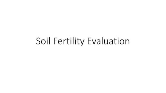 Unit 1 lecture-1 soil fertility and soil productivity | PPT