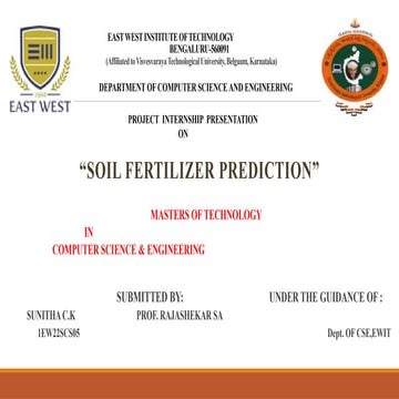 Soil Fertilizer Prediction.pptx is displayed. | PPT