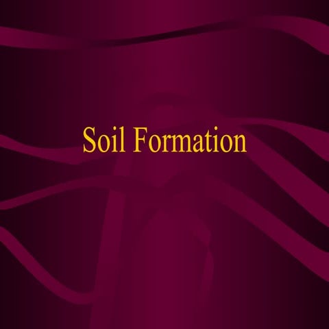 SoilFormationSoilFormationSoilFormationSoilFormation | PPT