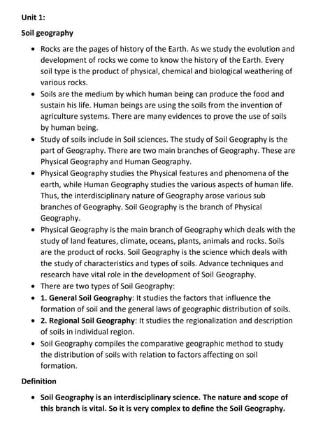 Pedology: The Science of Soil Development | PDF