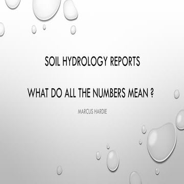 Glossary of soil hydrology | PDF