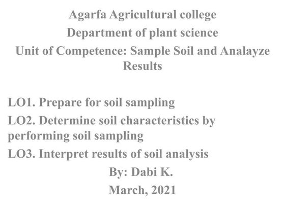 Determination of Soil Texture. | PPTX | Agriculture | Industries