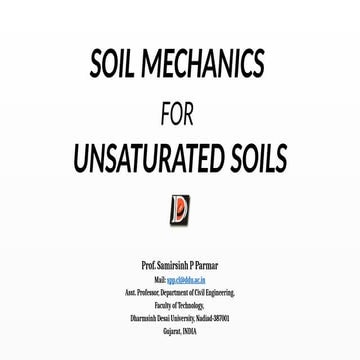 SOIL Mechanics for Unsaturated soil.pptx