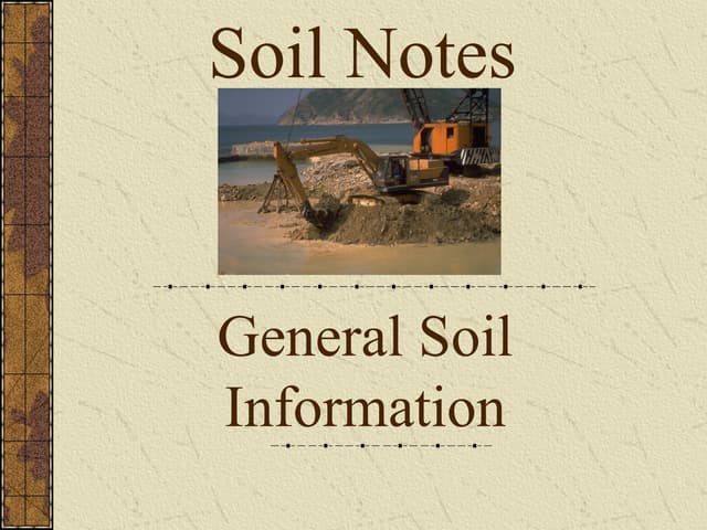 Introduction to soil science | PPTX
