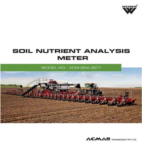 Soil Nutrient Analysis Meter by ACMAS Technologies Pvt Ltd. | PDF