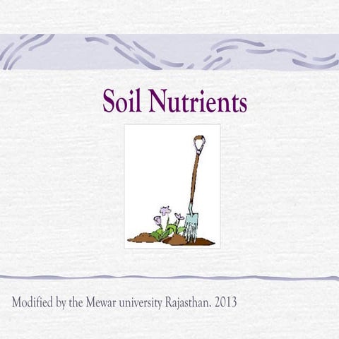 Soil nutrients | PPT
