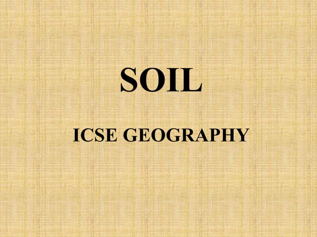 Tropical Latosols - Soils | PPTX