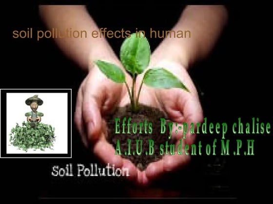 Land pollution poster | PPTX