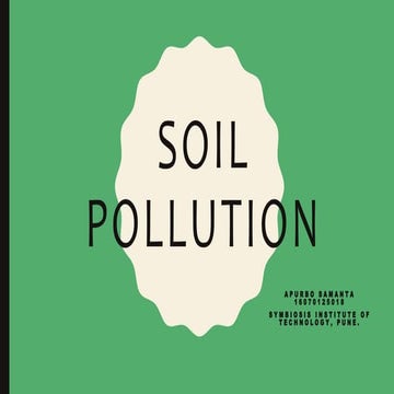 Soil Pollution | PPTX