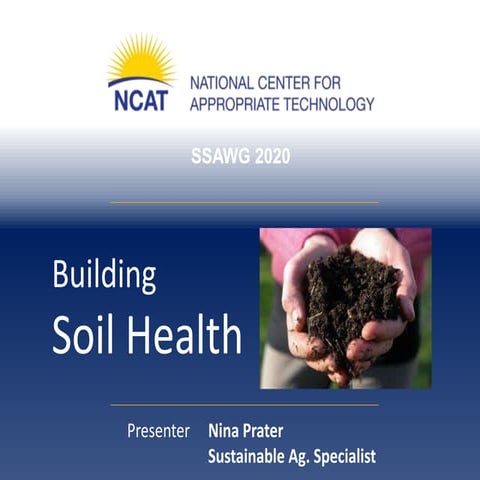 SSAWG 2020 - Regenerating Soils Using the Five Principles of Soil ...