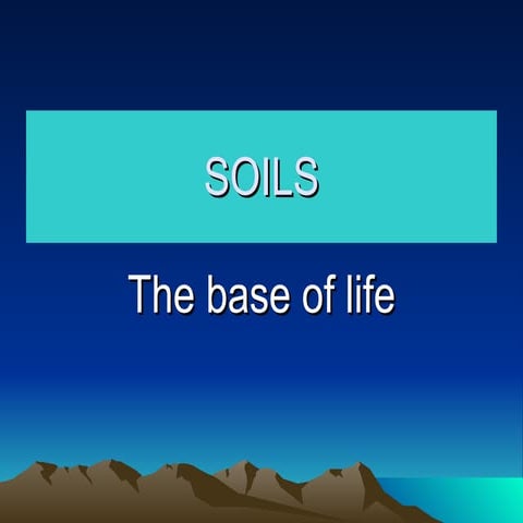 Soils | PPT | Agriculture | Industries