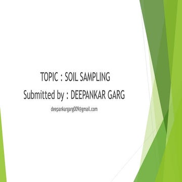 TYPES OF SOIL SAMPLE AND SAMPLERS . | PPTX