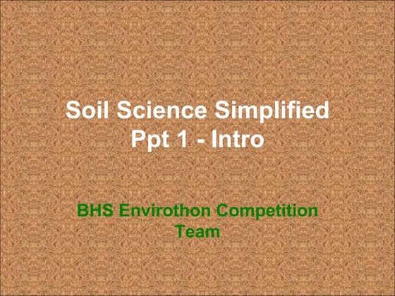 Forensic analysis of soil | PPT