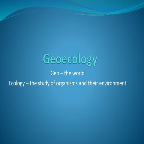 Soils - Geoecology | PPT