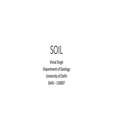 Soil SP characrerisationc of different type | PPTX