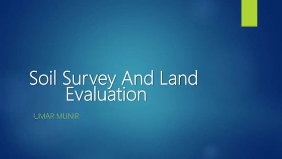 Land Suitability Classification | PPT