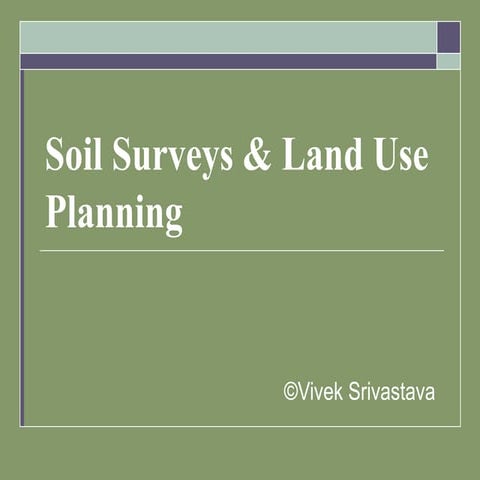 Soil survey and land use | PPT