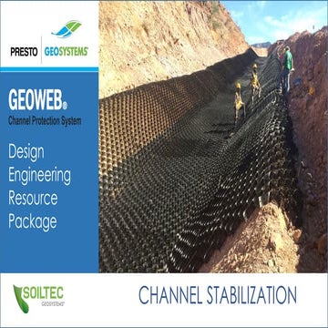 Nykilde geoweb channel protection design package | PPT