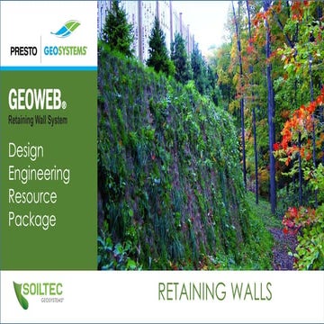 Nykilde geoweb retaining wall design package | PPT