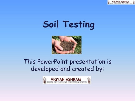 soil sampling and testing | PPT