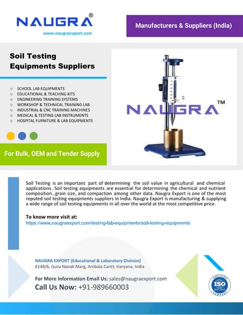 Soil Testing Equipments Suppliers.pdf Soil Testing Equipments Suppliers.pdf