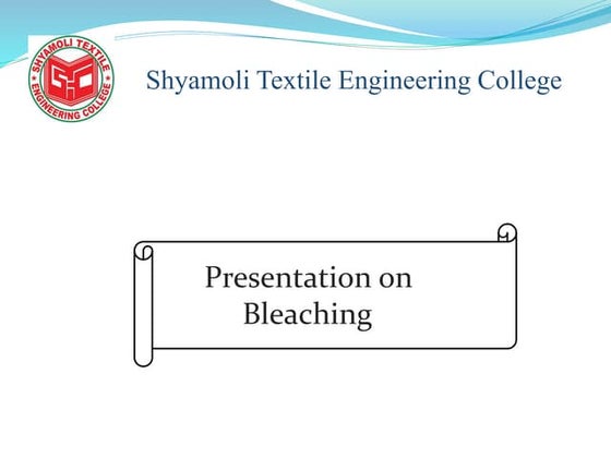 Scouring and bleaching in textiles | PPT