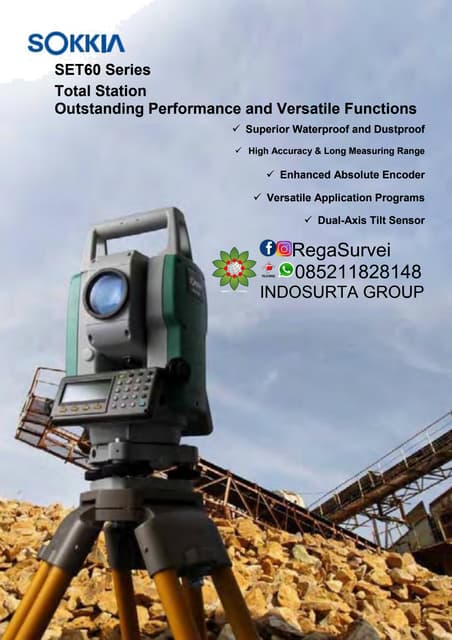 Pengenalan Bagian-Bagian Total Station TOPCON ES dan GM | PDF
