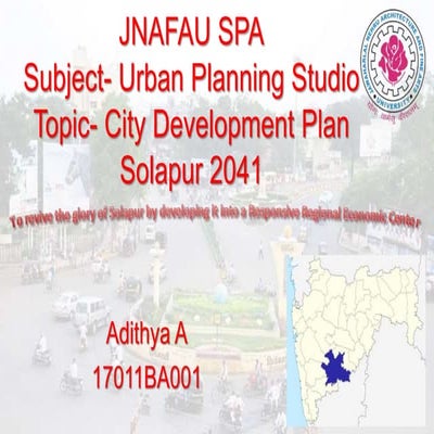 City Development Plan Solapur 2041 | PPTX