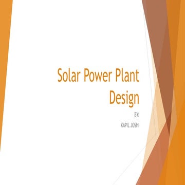 presentations for the project of solar energy | PPTX