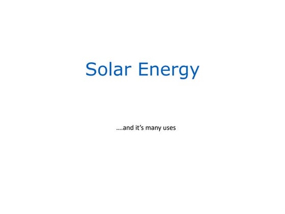 Solar power plant | PPT | Physics | Science