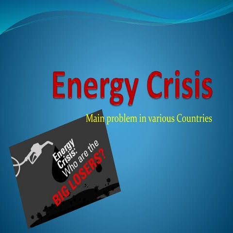 solving energy crisis through solar energy | PPTX