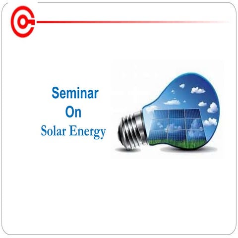 Unit iii solar energy storage and applications | PPTX