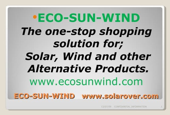 Solar Power Point Presentation | PPT