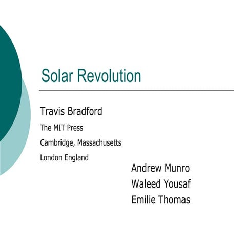 Solar Revolution | PPT
