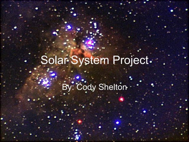 Solar system - a powerpoint presentation by Tanisha Pahwa - 5th | PPTX