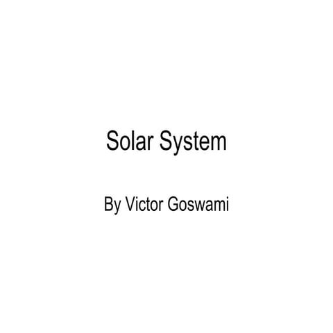 Solar System | PPT